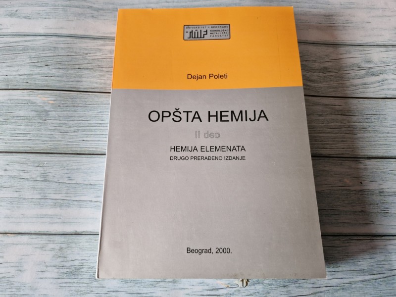 OPŠTA HEMIJA II - DEJAN POLETI