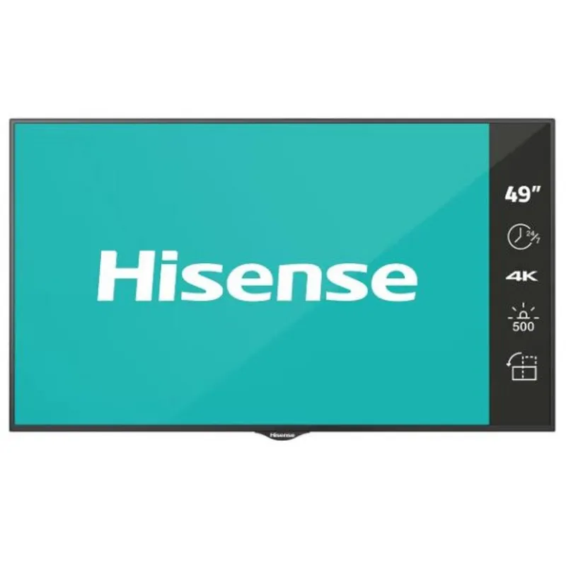 Monitor HISENSE 49 inca 49BM66AE 4K UHD 500 nita Digital Signage Display – 24/7 Operation