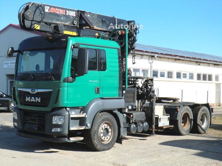 MAN TGS 26.500 6x4 BL Langholz Kran JONSERED2490S tegljač