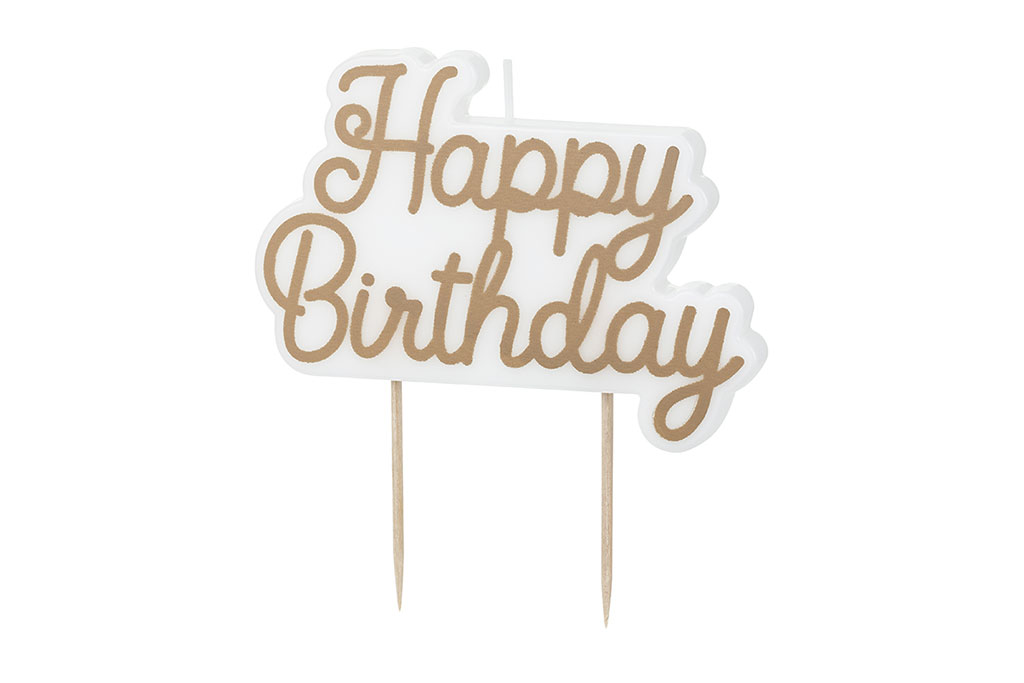 Svećica Happy birthday – 10cm
