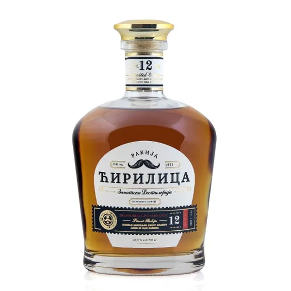 Rakija Ćirilica Šljivovica – 12 Yo 0,7l