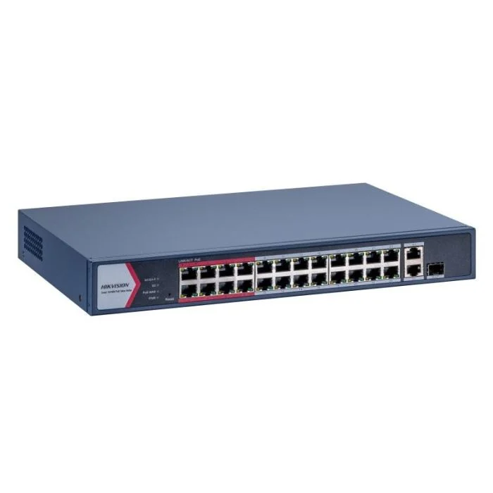 Hikvision DS-3E1326P-EI(B) - 24-portni upravljivi megabitni PoE svič 370W
Hikvision DS-3E1326P-EI(B) - 24-portni upravljivi megabitni PoE svič 370W