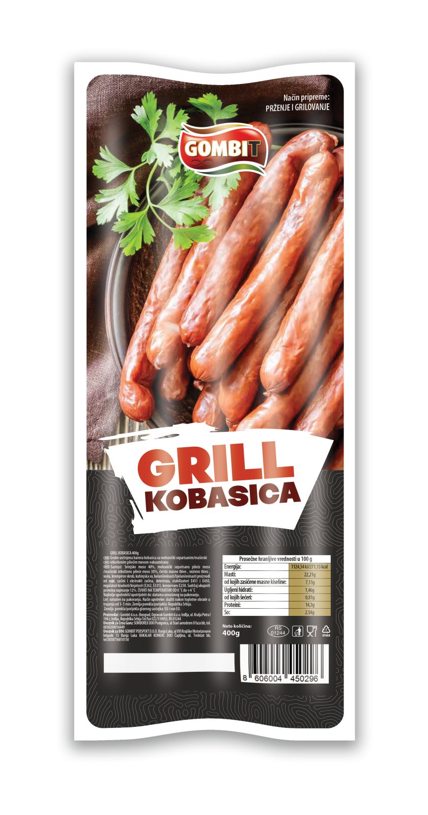 GOMBIT GRIL KOBASICA 400G