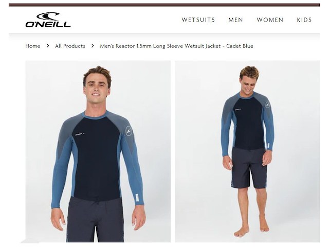 Surferski Gornji deo od Neoprena O`Neill Reactor-2 XL