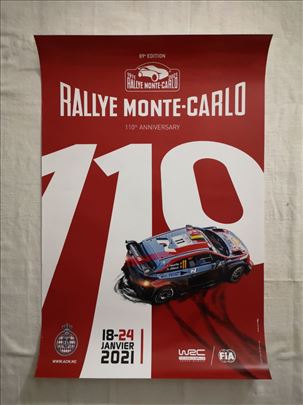 Originalni plakat 110 godina relija Monte - Carlo