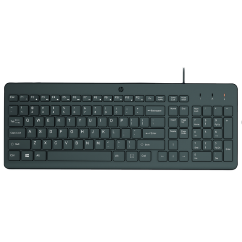 HP Tastatura 150 žična US 664R5AA crna