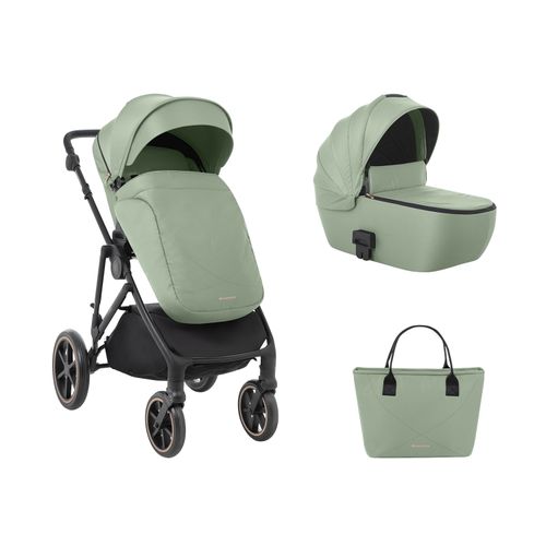 Kikka Boo Kolica Thea 3in1 premium set sa autosedištem I-Xtend I-size i tvrdom korpom Army Green