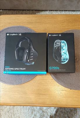 Bežične Gejmerske Slušalice + Miš Logitech