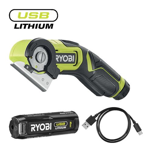 RYOBI Kompaktni bežični alat za sečenje, USB Lithium™ 4V (2,0 Ah) – RCT4-120G