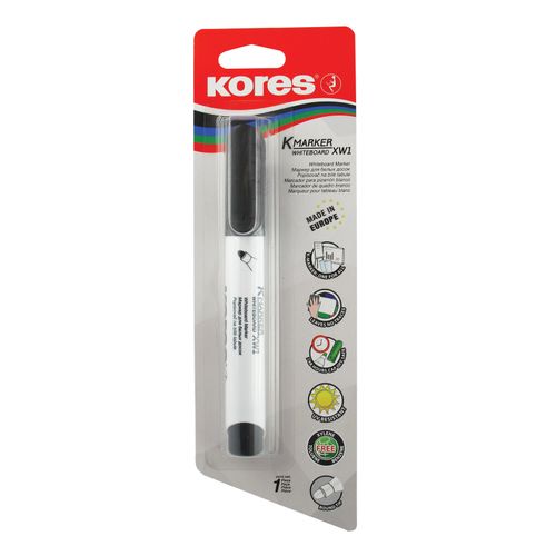 Kores white board marker XW1 okrugli vrh crni #7-K20830