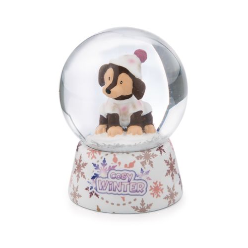 Novogodišnja glitter kugla kuće - 6.5cm Nici 49353