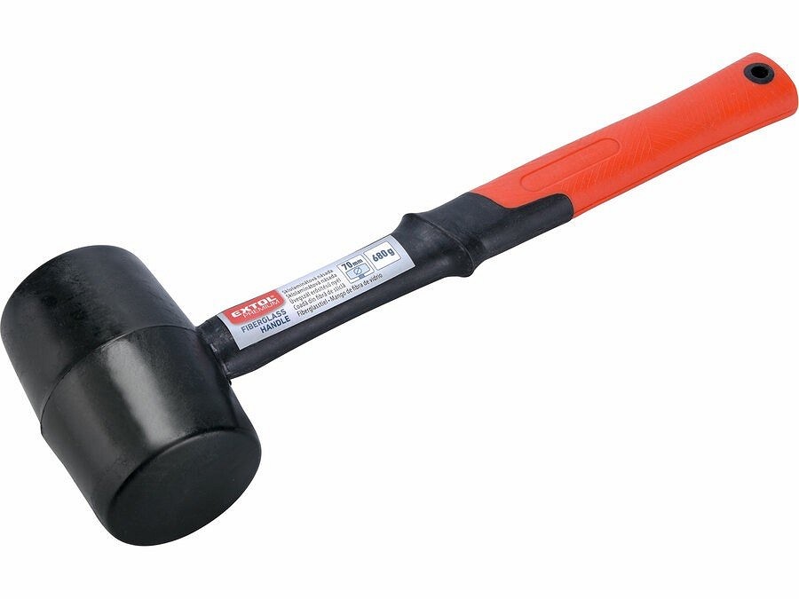 Extol premium Čekić gumeni crni 70mm 680g
