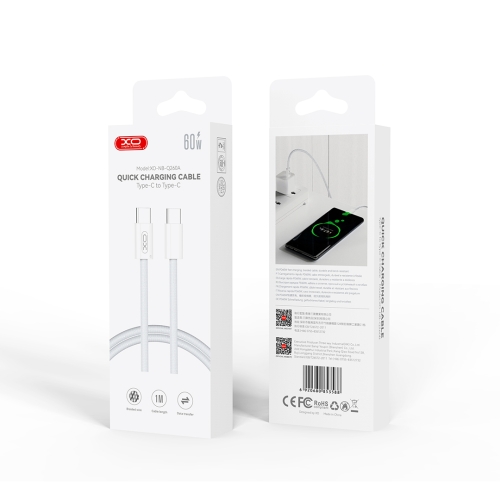 XO USB Kabl NB-Q260A USB-C na USB-C 1 m 60w beli