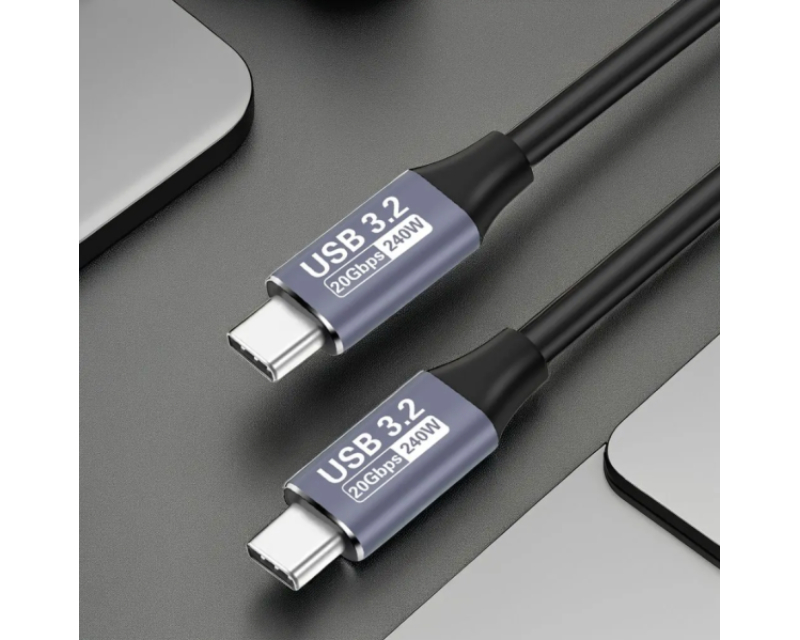 FAST ASIA Kabl USB 3.2 na USB 3.2 8K/60 Hz, 20Gbps, 240W 1m, crni