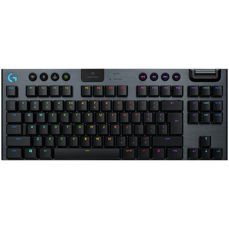 LOGITECH G915 X LIGHTSPEED Wireless Gaming Keyboard - BLACK - US INT'L - 2.4GHZ/BT - EMEA28i-935 - TACTILE