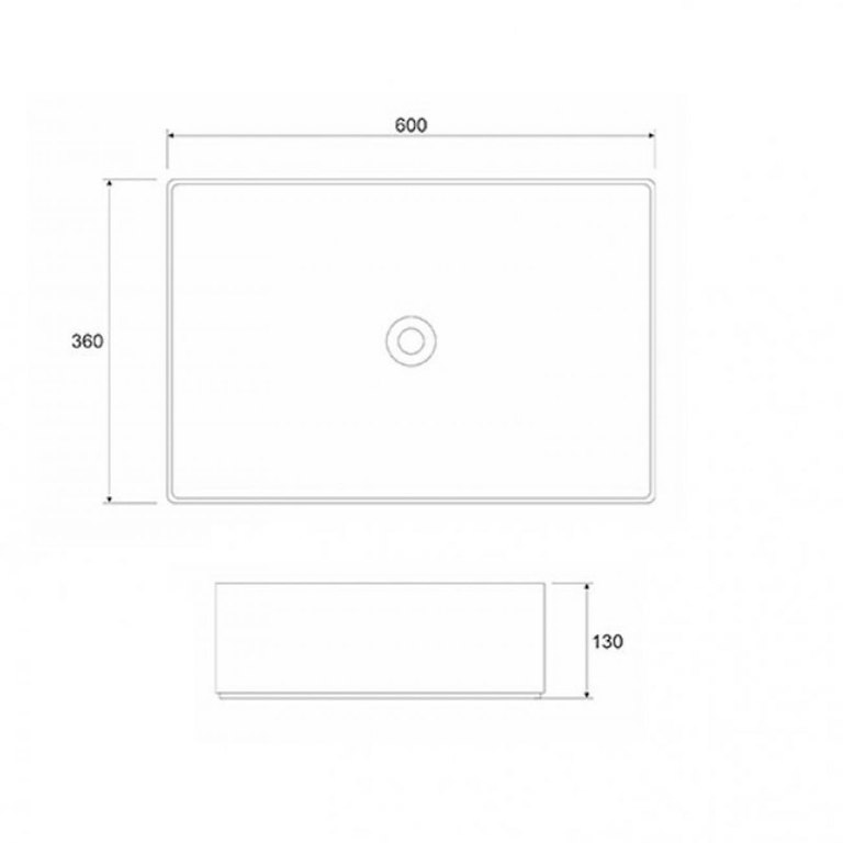 LAVABO 60X36X13 COPEN NADGRAD.
