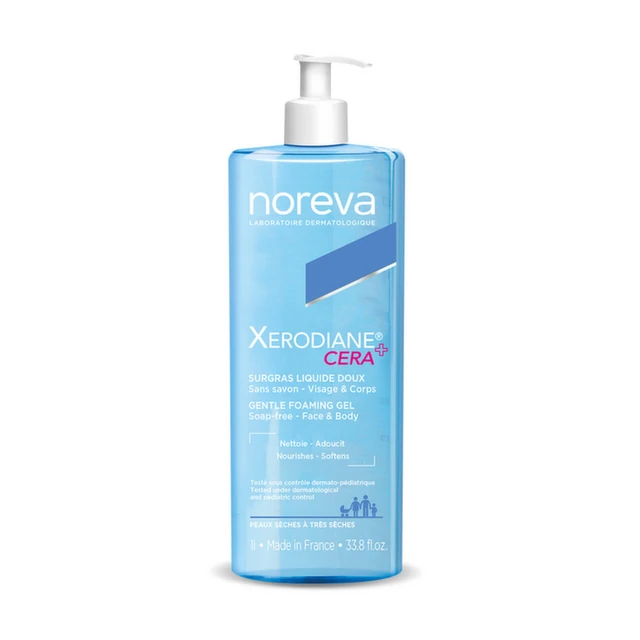 Noreva Xerodiane CERA+ Blagi penasti gel za lice i telo, 1000 ml