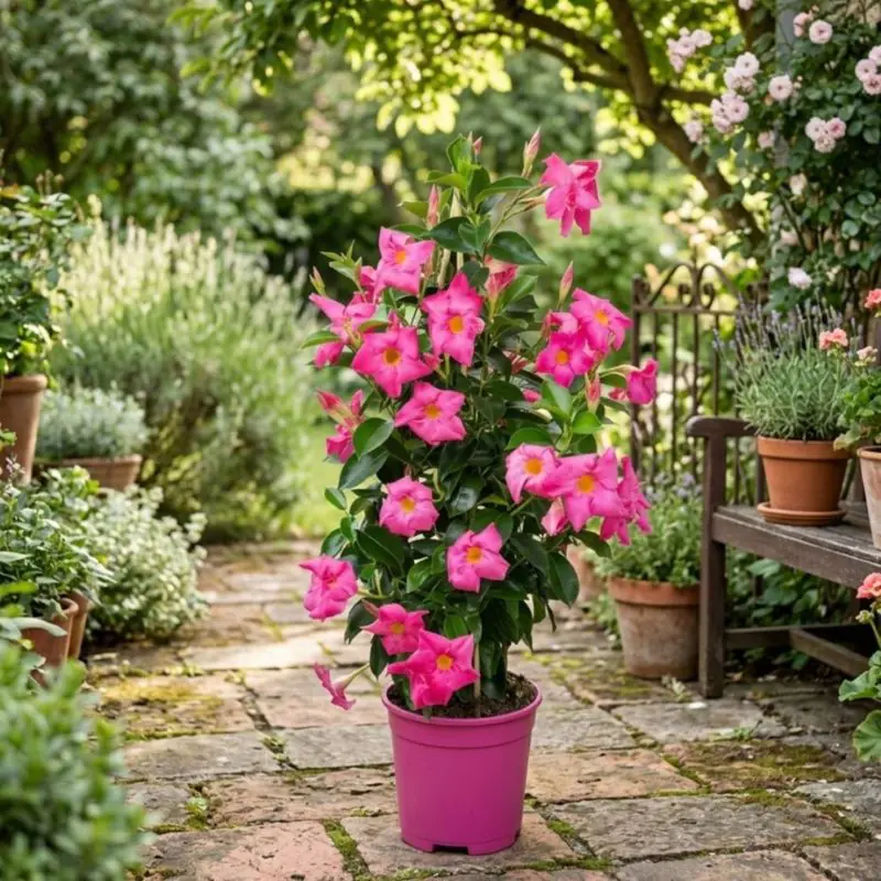 Dipladenija Roze piramida