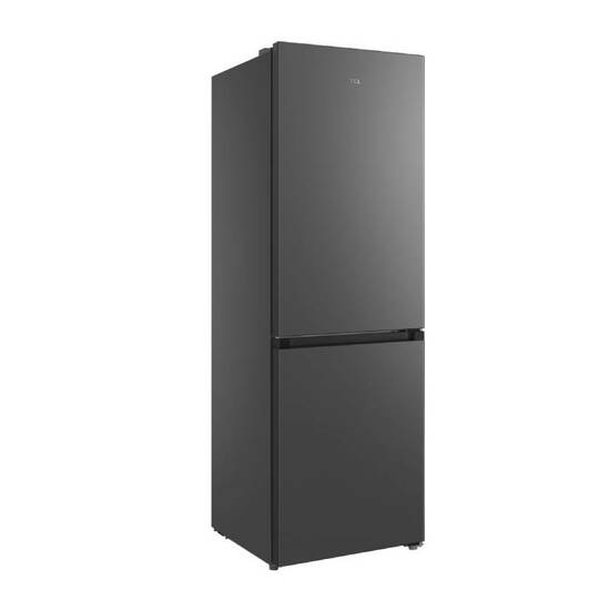 Kombinovani Frižider TCL RF340BSE0EE, 185cm, 223L/117L, Total No Frost, Inverter Kompresor, Zamrzivač dole, Tamno srebrna boja