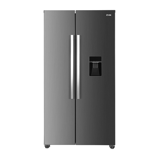 Kombinovani frižider Vox 6015 IXE SS, Side by side, No Frost, Inverter kompresor, 288 l, 148 l, 177cm, Zamrzivač sa strane, Boja Inox