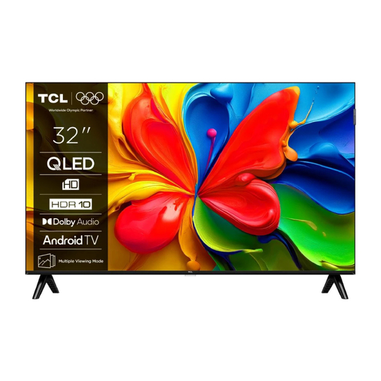 Televizor TCL 32S4K, 32 inča (81 cm), HD Ready (1366 x 768), QLED, Google TV, Crna boja