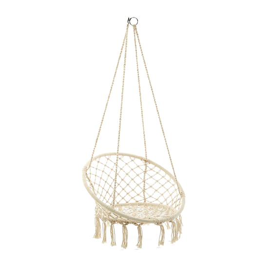 Viseća stolica NITTEDAL 3726051, Ø80 cm, do 110 kg, Prljavo bela