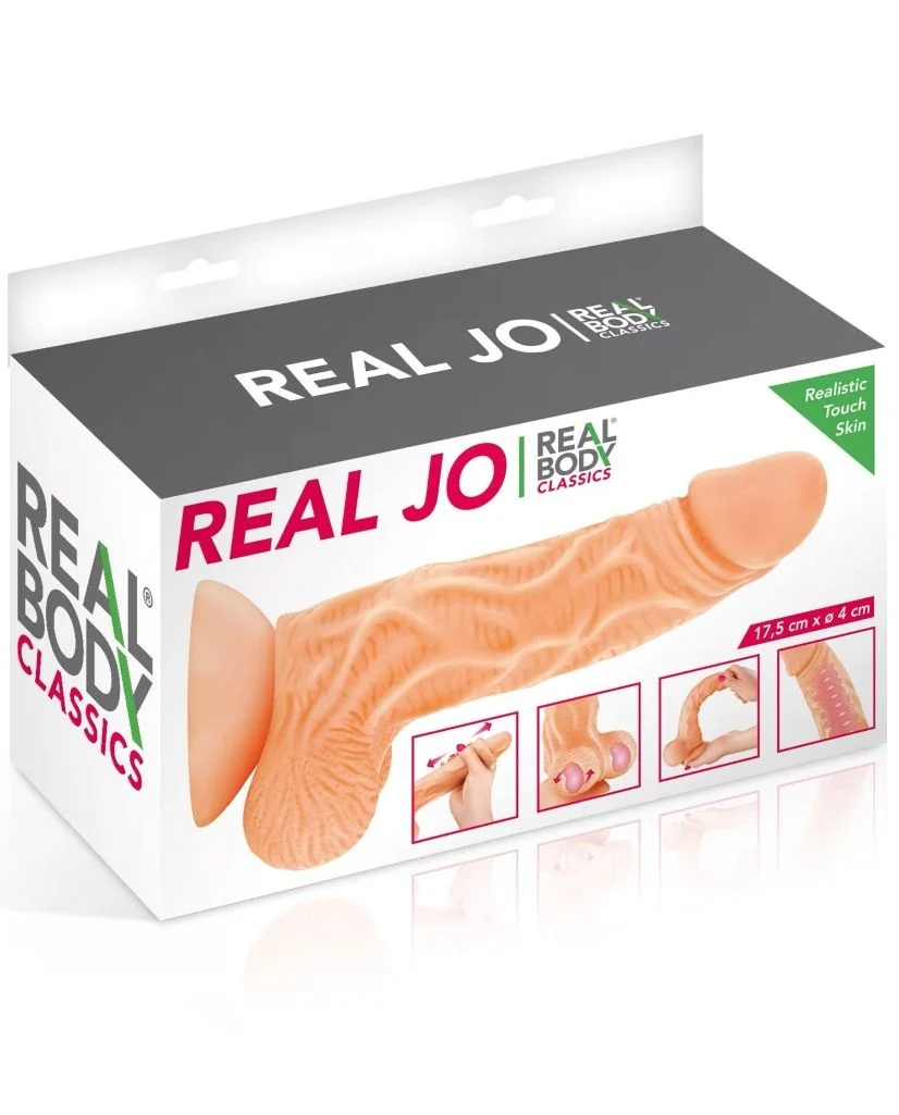 Dildo sa pomičnom kožicom | Real Jo 17,5 cm