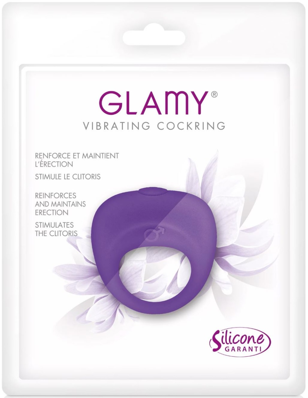 Vibro prsten | Glamy Cockring Lila