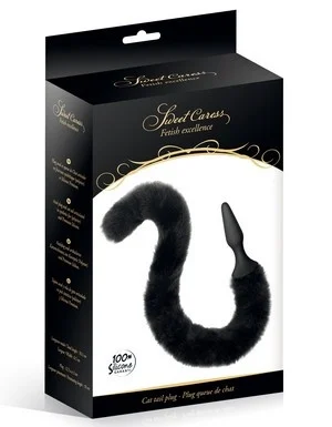 Analni silikonski plug sa Repom | Caress Black