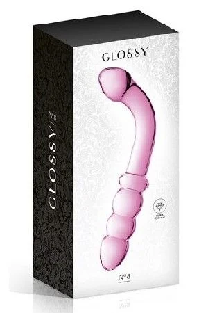 Stakleni dildo | Glossy 8 Pink