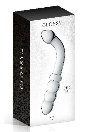 Stakleni dildo | Glossy 8 Clear