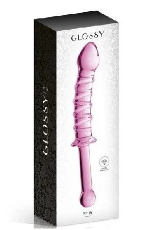 Stakleni dildo | Glossy 16 Pink