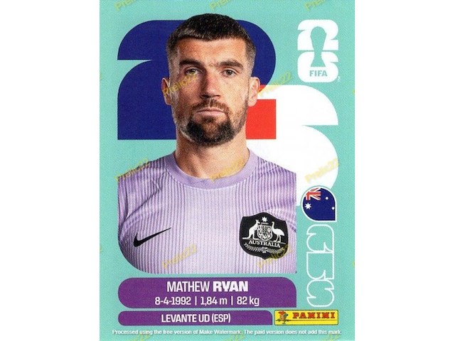 FIFA WORLD CUP 2026 broj AUS02 AUS2 (čitaj opis)