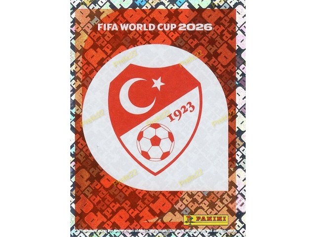 FIFA WORLD CUP 2026 broj TUR01 TUR1 (čitaj opis)
