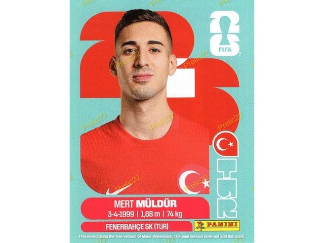 FIFA WORLD CUP 2026 broj TUR03 TUR3 (čitaj opis)