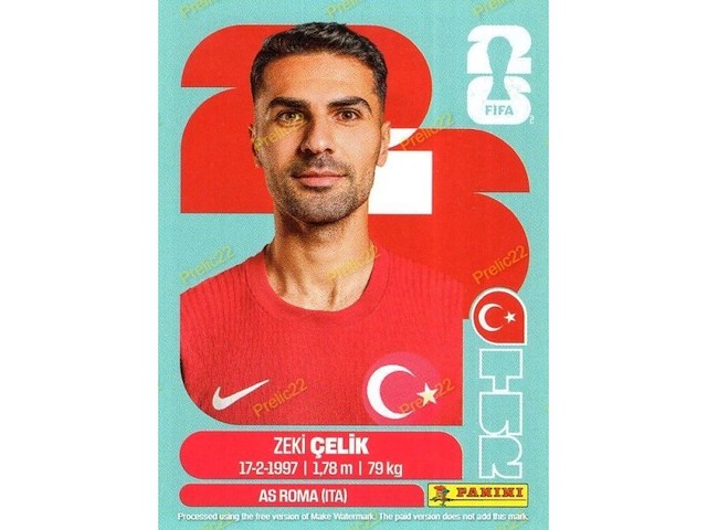 FIFA WORLD CUP 2026 broj TUR04 TUR4 (čitaj opis)