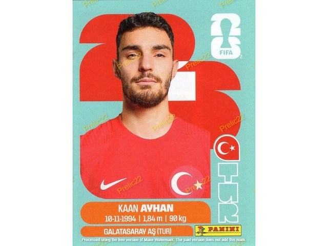 FIFA WORLD CUP 2026 broj TUR09 TUR9 (čitaj opis)