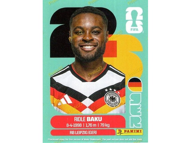 FIFA WORLD CUP 2026 broj GER08 GER8 (čitaj opis)