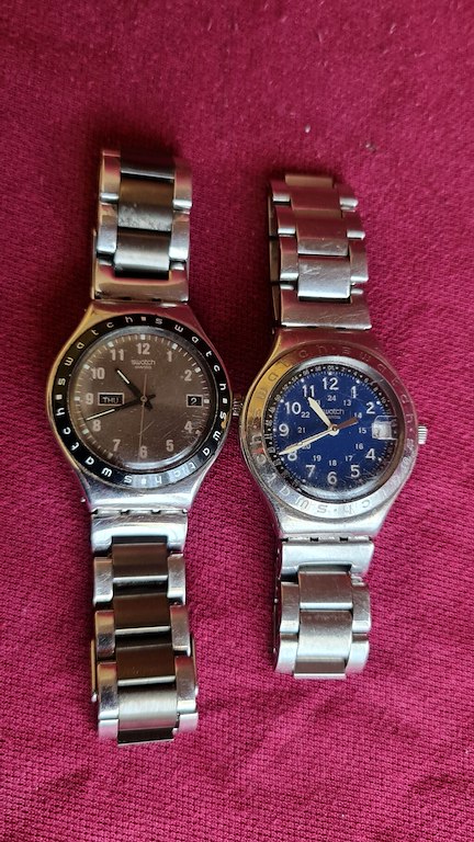 Swatch metalni ručni satovi – 2 komada - Brend: Swatch (Swiss) -