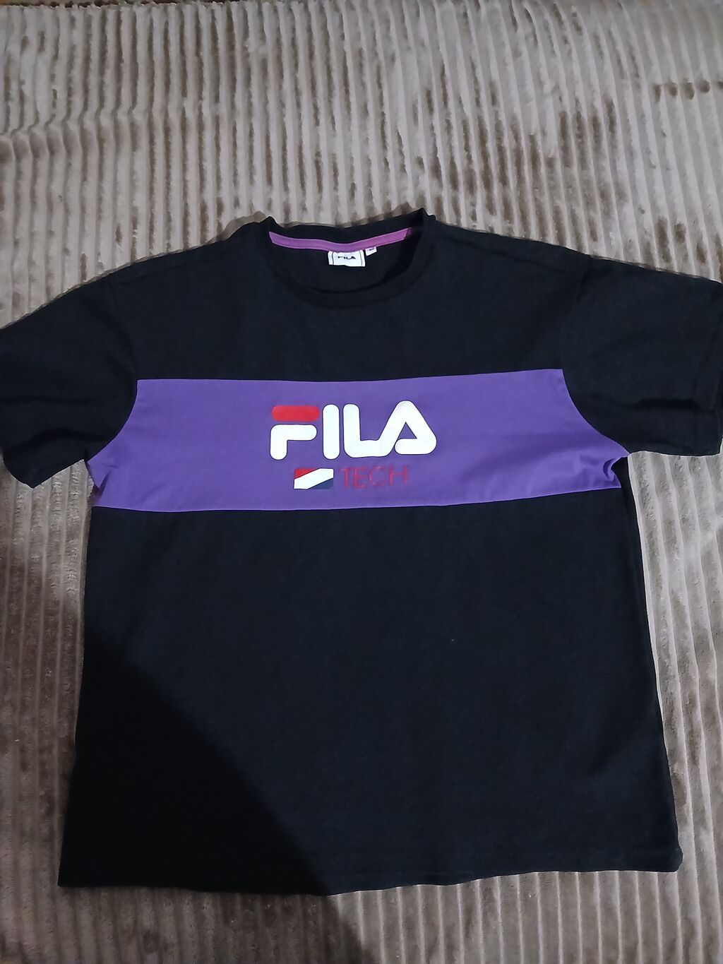 Men's T-shirt Fila, bоја - Crna
