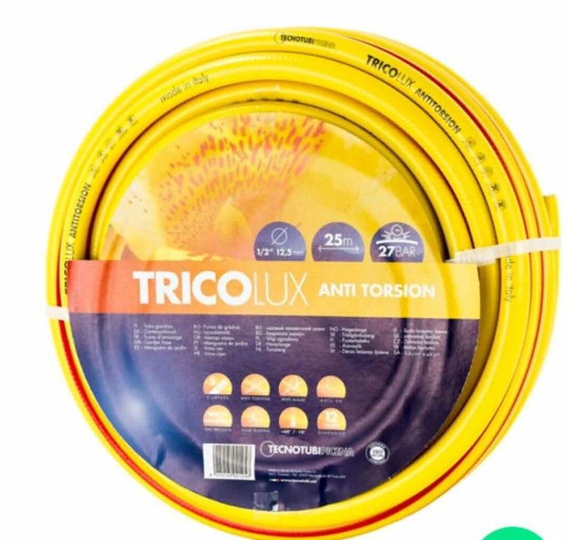 Crevo za vodu 1/2″x25m Tricolux No Torsion Visokokvalitetno baštensko