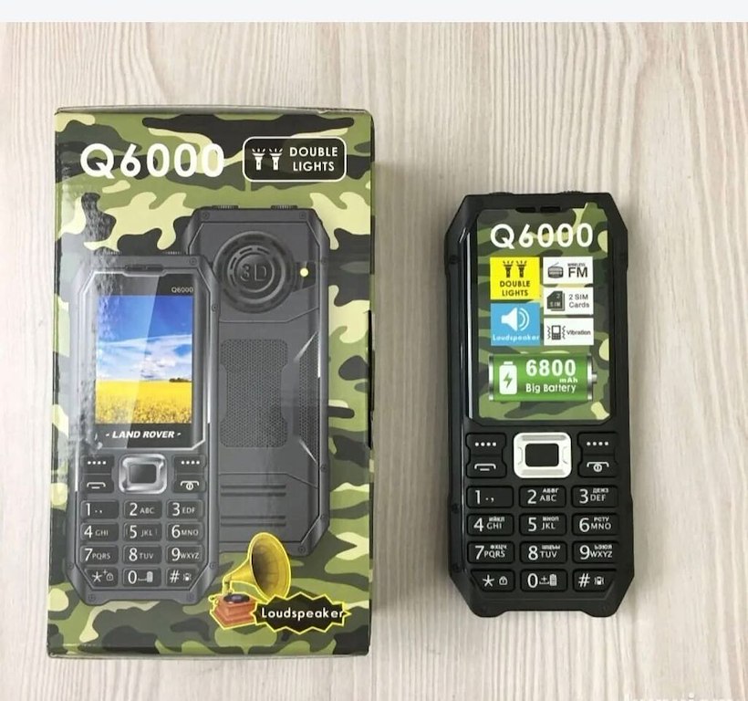 Land rover Q6 K6000 mobilni telefon 4000 din SRPSKI meni Telefon