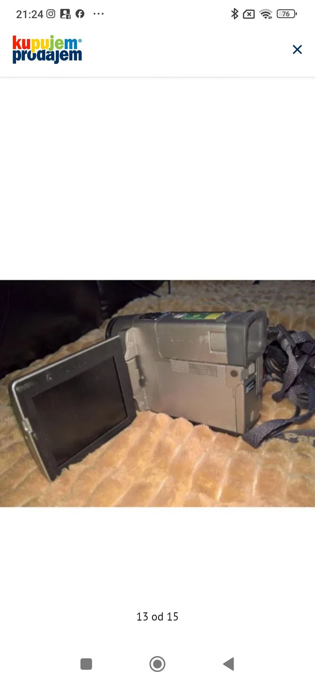 Panasonic digitalna DV video kamera sa trakom (MiniDV) - 3.8" LCD