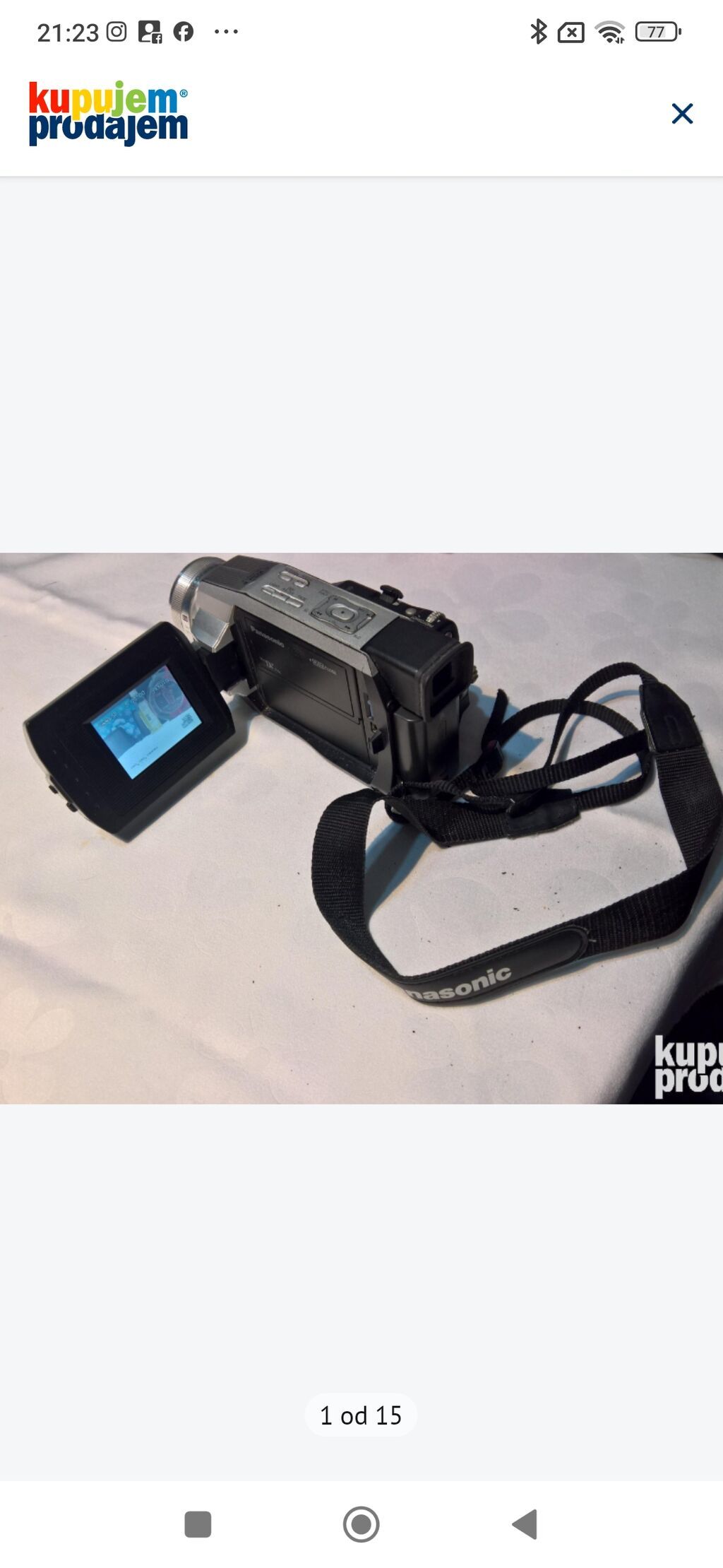 Panasonic miniDV kamkorder sa preklopnim LCD ekranom - Format