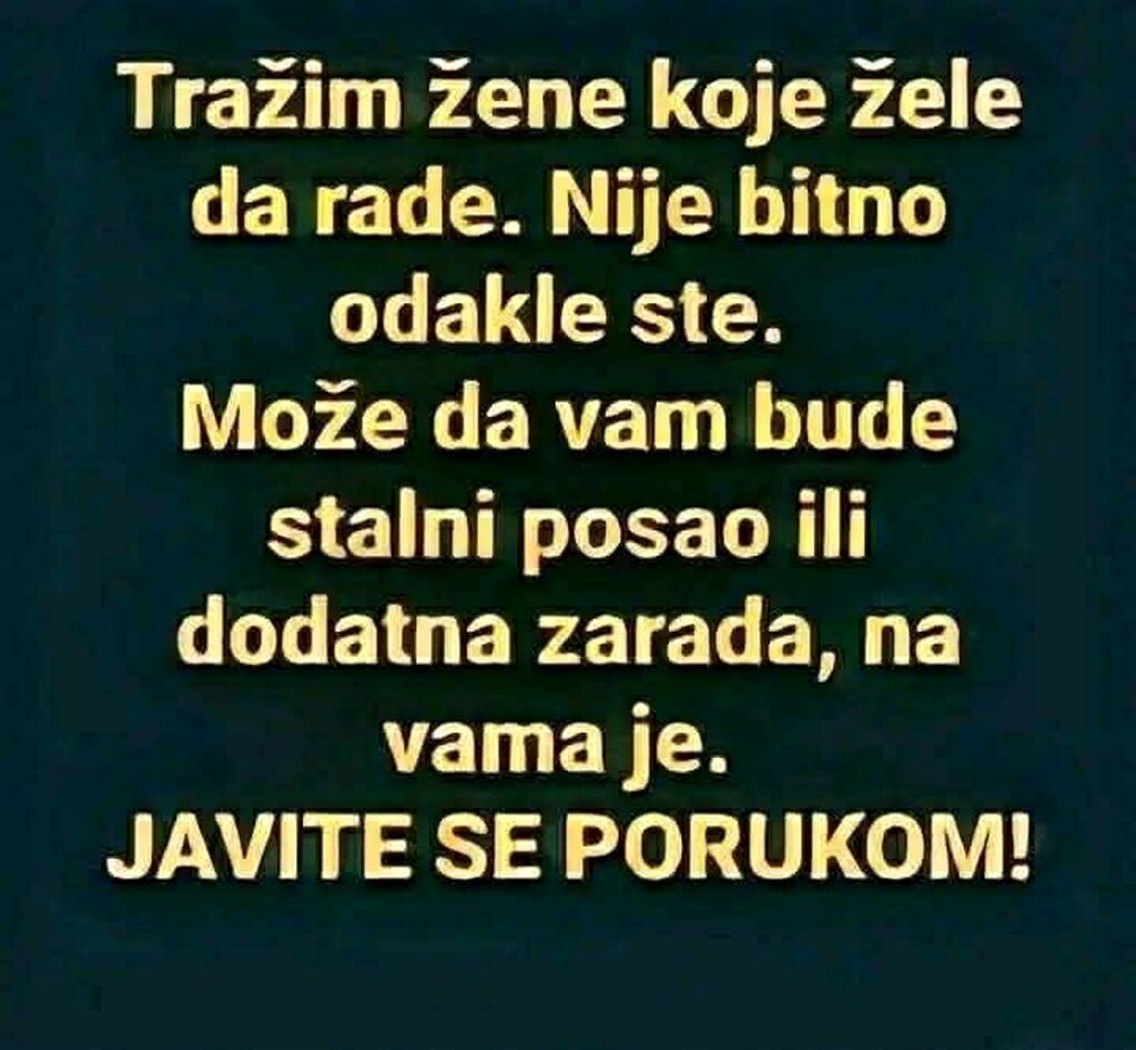 Ponuda za posao za žene – fleksibilan angažman Traže se žene koje