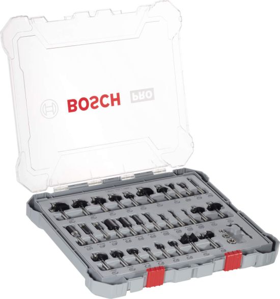 Bosch komplet raznih glodala, 30 komada, prihvat od 8 mm - 2607017475