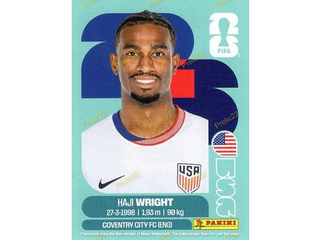 FIFA WORLD CUP 2026 broj USA19 (čitaj opis)