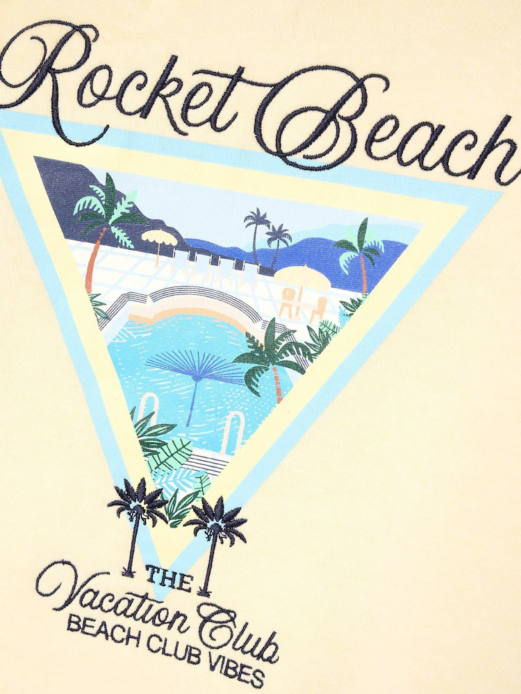 Grafička oprana dukserica Angel & Rocket Kuentin Beach