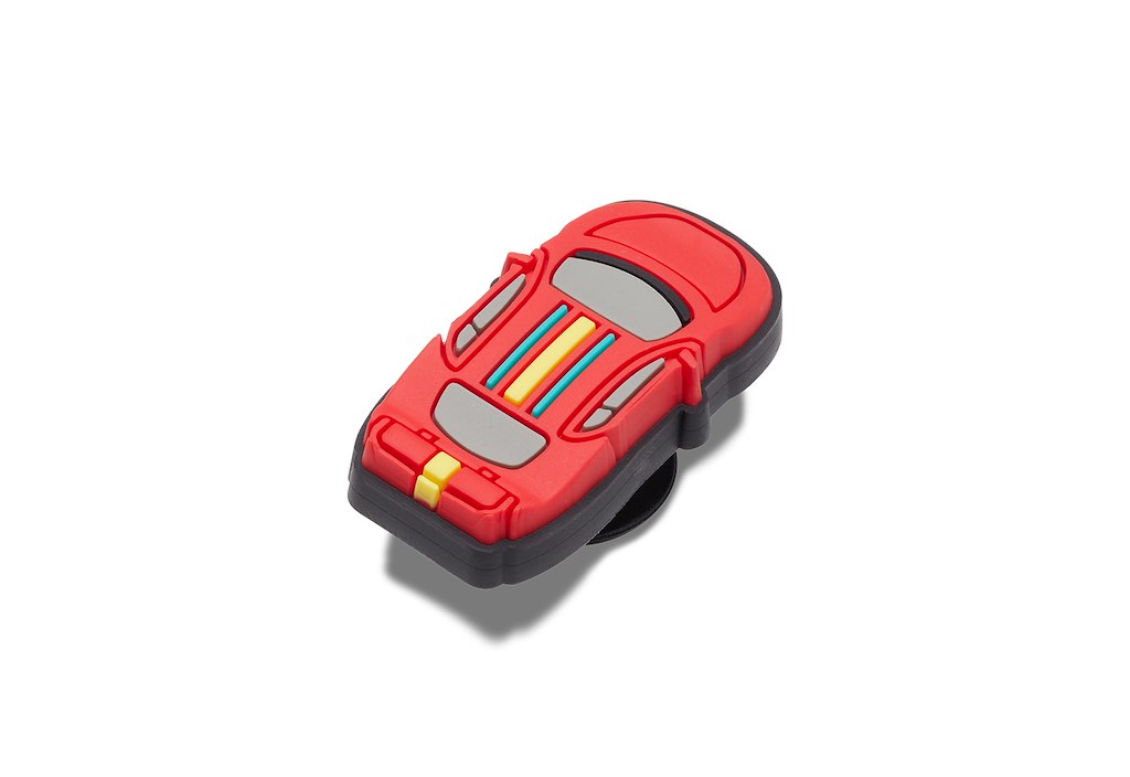 Crocs 
Crocs Jibbitz
- Red Racecar