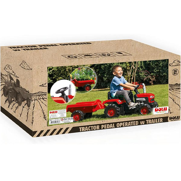 Traktor na pedale sa prikolicom Dolu 081537